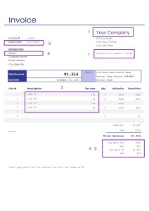 Qualified Invoice Format Under JCT - Japan Professional Alliance